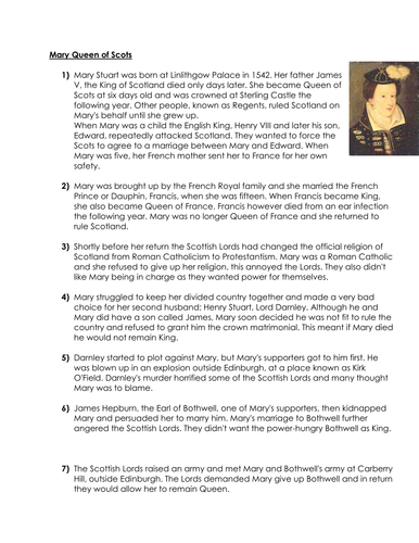 Mary Queen of Scots | Teaching Resources