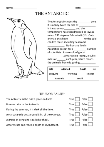 Antarctic Habitats and Animals | Teaching Resources