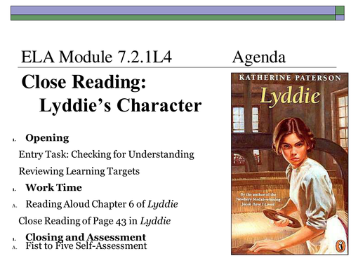 7th Grade ELA Module 2.1.1 Lyddie | Teaching Resources