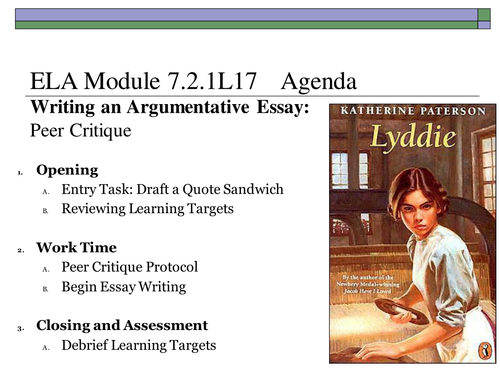 7th Grade ELA Module 2.1.1 Lyddie | Teaching Resources