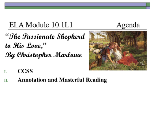ELA Module 10.1 Reading Closely & Writing | Teaching Resources