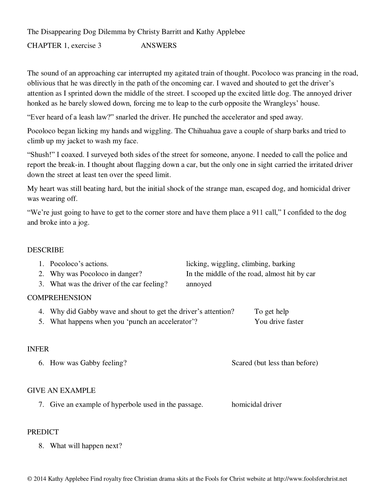 Disappearing Dog Dilemma guided reading passages | Teaching Resources