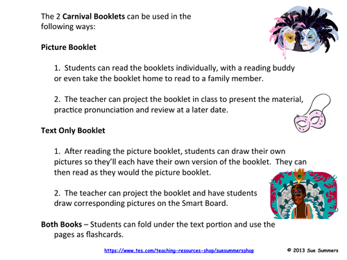 Carnival Emergent Reader 2 Booklets - ENGLISH | Teaching Resources