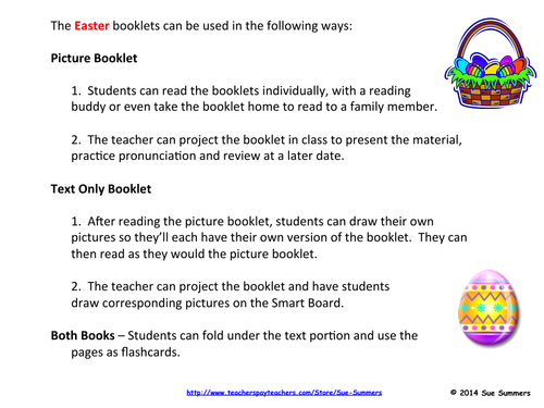 Easter Emergent Readers 2 Booklets - ENGLISH | Teaching Resources
