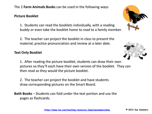 Farm Animals Emergent Readers - 2 Booklets | Teaching Resources