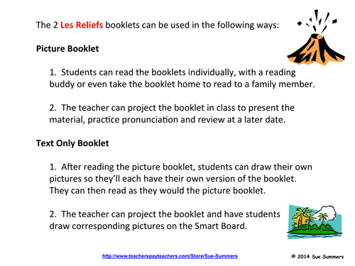 French Landforms - 2 Emergent Reader Booklets | Teaching Resources