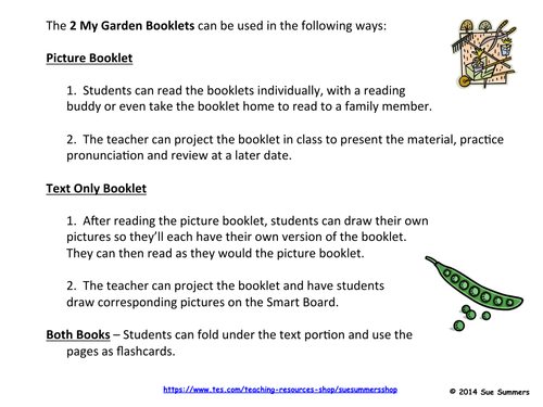My Garden 2 Emergent Reader Booklets - ENGLISH | Teaching Resources