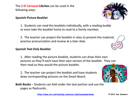 Spanish Carnival Booklets - Libritos El Carnaval | Teaching Resources