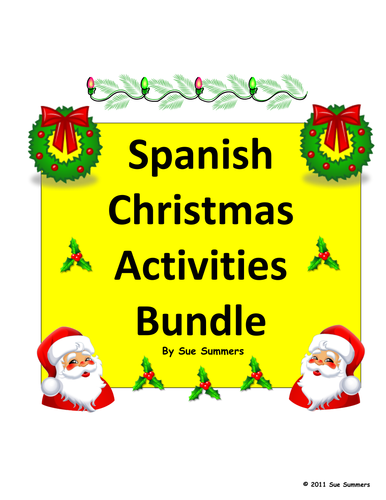 Spanish Christmas Activities Bundle - Practice, Vocabulary and More ...