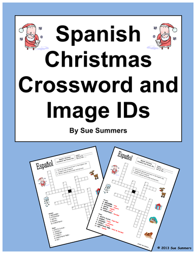 Spanish Christmas Crossword Puzzle Worksheet - Navidad | Teaching Resources