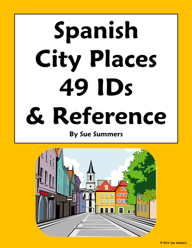 Spanish City Places 49 IDs & Reference - Lugares en la Ciudad ...