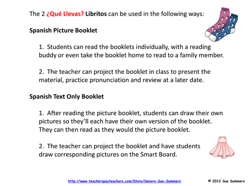 Spanish Clothing Emergent Reader Booklet - Que Llevas | Teaching Resources