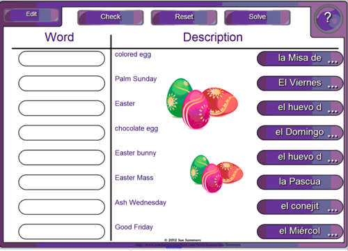 Spanish Easter SmartBoard Games, Activities and Vocabulary - La Pascua ...