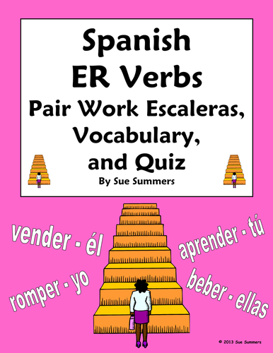 Spanish ER/IR Verbs Bundle - Games, Quiz, Puzzles, Vocabulary, and ...