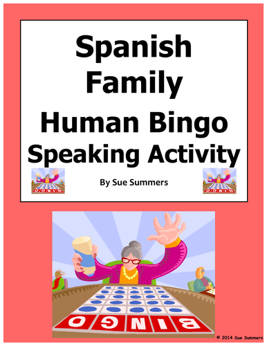 Spanish Human Bingo Game Speaking and Written Follow-Up Bundle of 4 ...