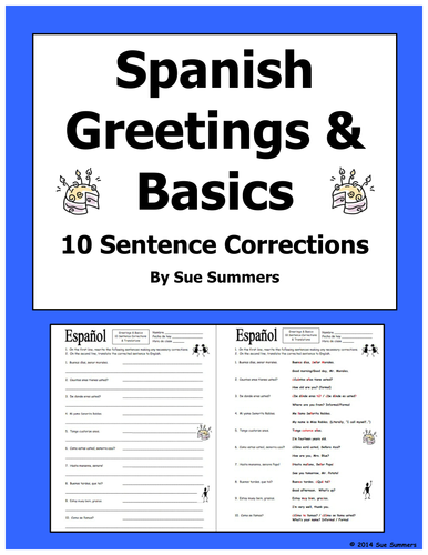 Spanish Greetings and Leave Takings Bundle of 10 | Teaching Resources