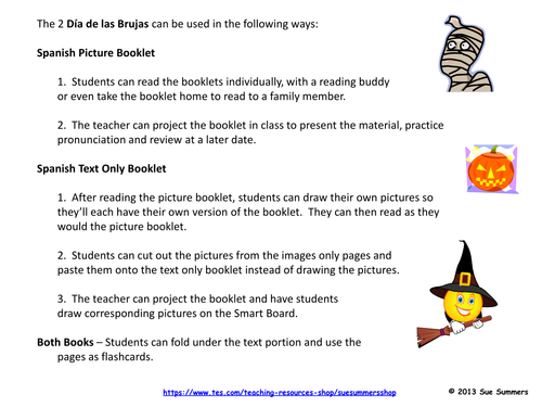 Spanish Halloween 2 Emergent Readers - El Dia de las Brujas | Teaching ...
