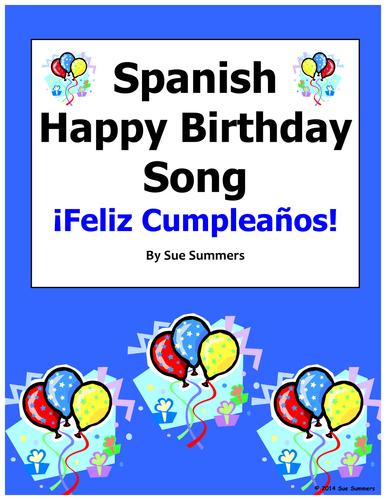 Spanish Happy Birthday Song - 3 Verses - Feliz Cumpleanos | Teaching ...