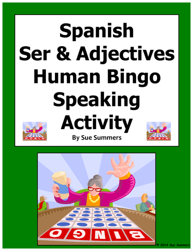 Spanish Human Bingo Game Speaking and Written Follow-Up Bundle of 4 ...