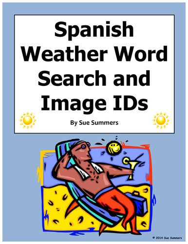Spanish Weather Word Search Puzzle Worksheet | Teaching Resources