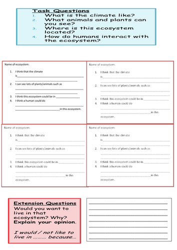 Ecosystems of the world | Teaching Resources