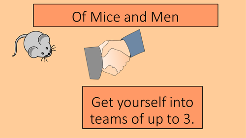 Of Mice and Men | Teaching Resources