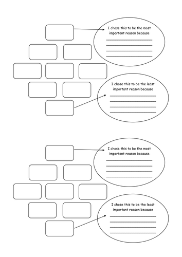 Diamond 9 blanks | Teaching Resources