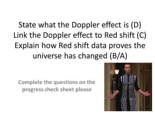 Red shift and the Doppler Effect | Teaching Resources