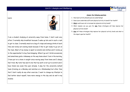 Unit 9- Lifestyle and wellbeing | Teaching Resources