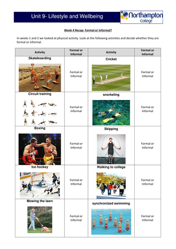 Unit 9- Lifestyle and wellbeing | Teaching Resources