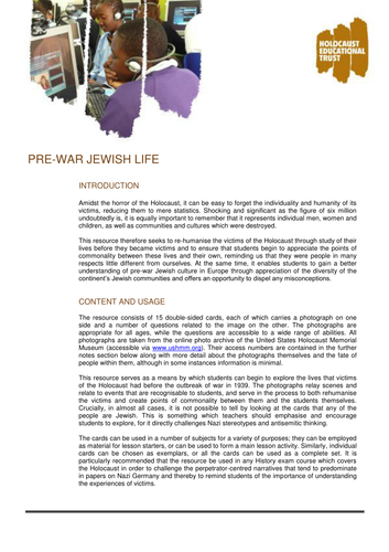 Holocaust: Gradual Jewish Persecution | Teaching Resources