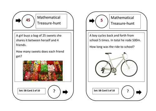 Mathematical Treasure Hunt - Various | Teaching Resources