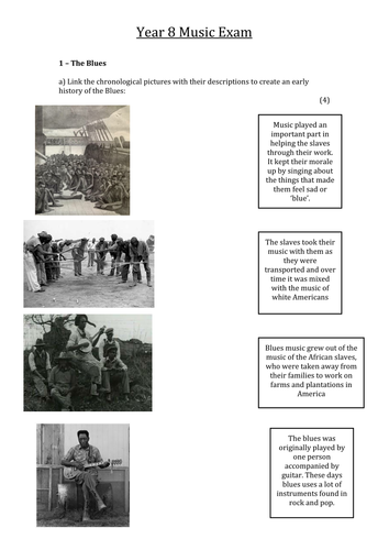 Year 8 Music Written Exam | Teaching Resources