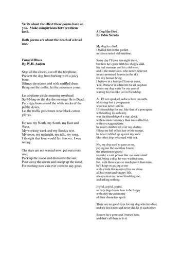 WJEC Unseen poetry | Teaching Resources