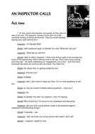 AQA GCSE English Literature An Inspector Calls full text of play to ...