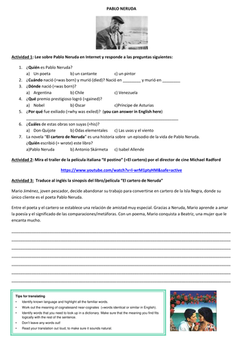 Pablo Neruda | Teaching Resources