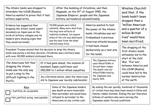 End of WWII and the dropping of the Atomic bomb | Teaching Resources