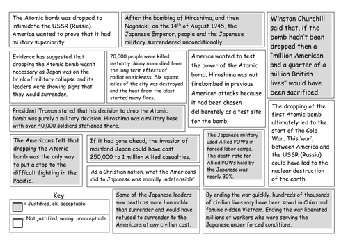 End of WWII and the dropping of the Atomic bomb | Teaching Resources