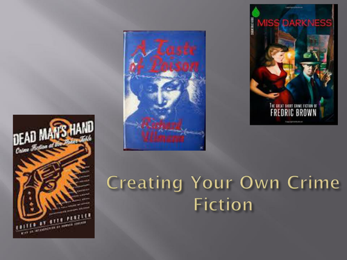 Yr8 Creating Crime Fiction | Teaching Resources