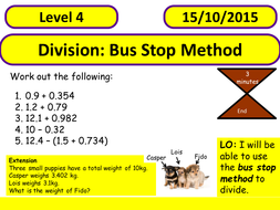 Division Bus Stop | Teaching Resources