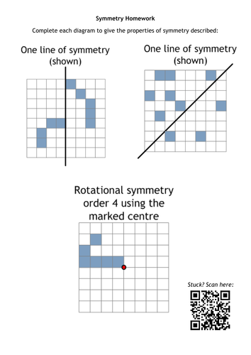 Symmetry Homework | Teaching Resources