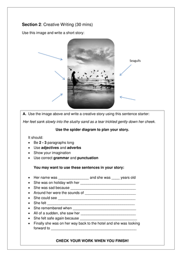 Creative writing task | Teaching Resources