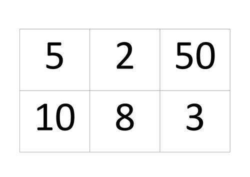 Halving bingo | Teaching Resources