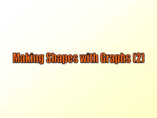 Making Shapes with Graphs | Teaching Resources