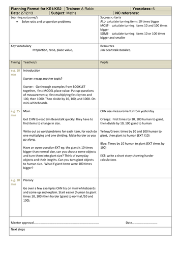 Giant Math multiplying and dividing by 10 and 100 with worksheets, plan ...