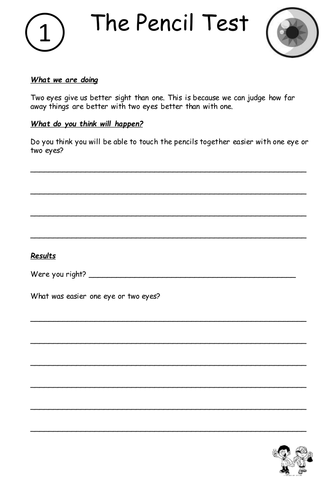 Senses Experiments and Worksheets | Teaching Resources