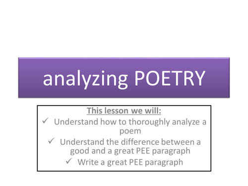 Comparing poetry - Year 9 low ability | Teaching Resources