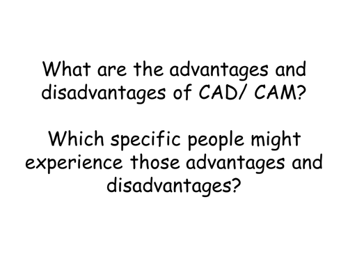 Advantages and Disadvantages of CAD | Teaching Resources