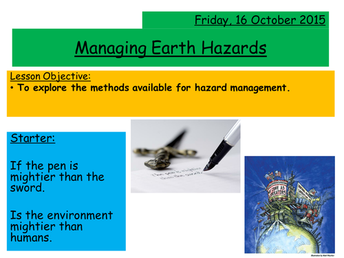 Managing Earth Hazards | Teaching Resources
