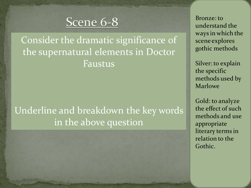 Dr Faustus A Level Teaching Resources